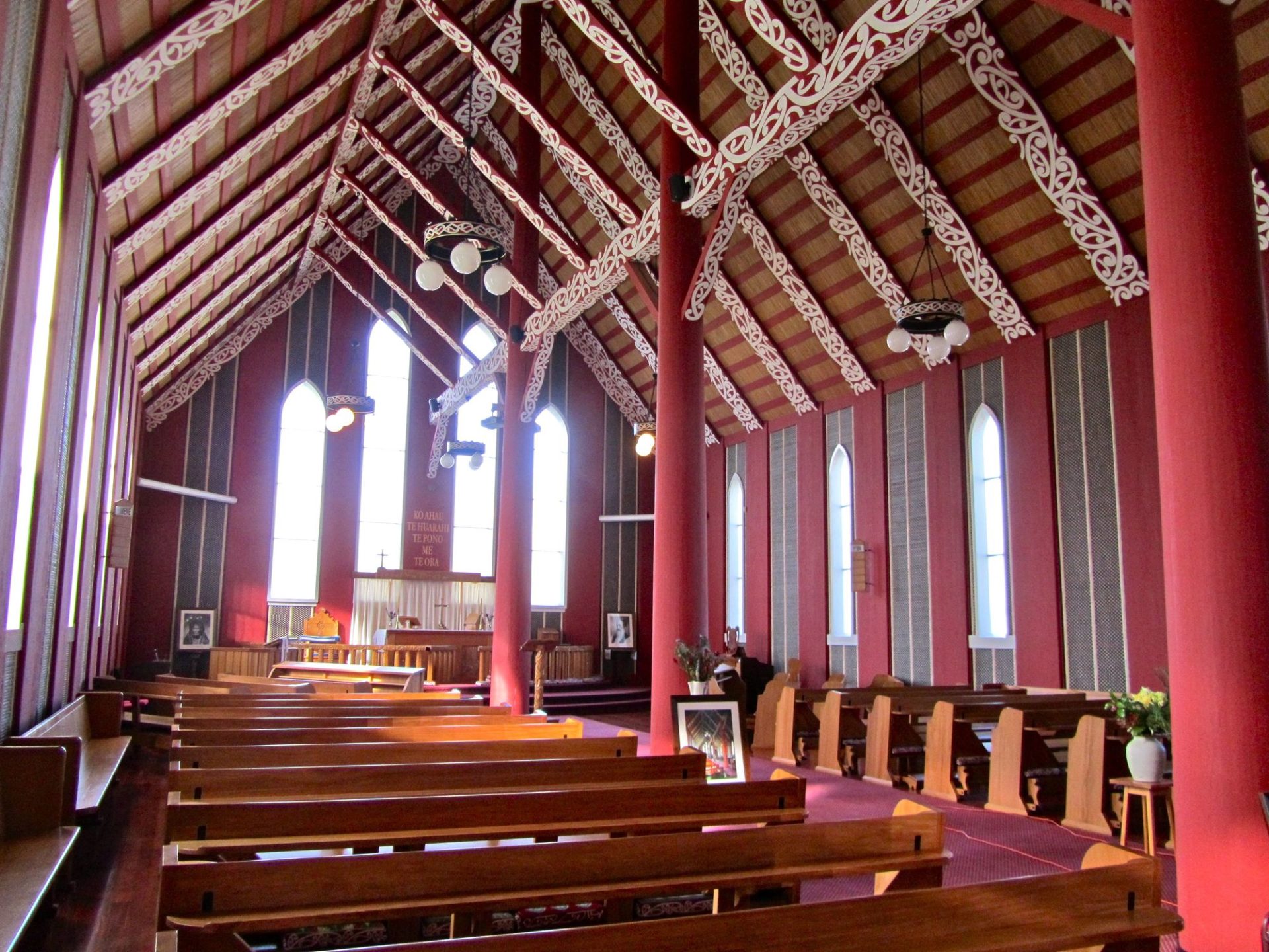Visiting Rangiatea Maori Church in Otaki, New Zealand
